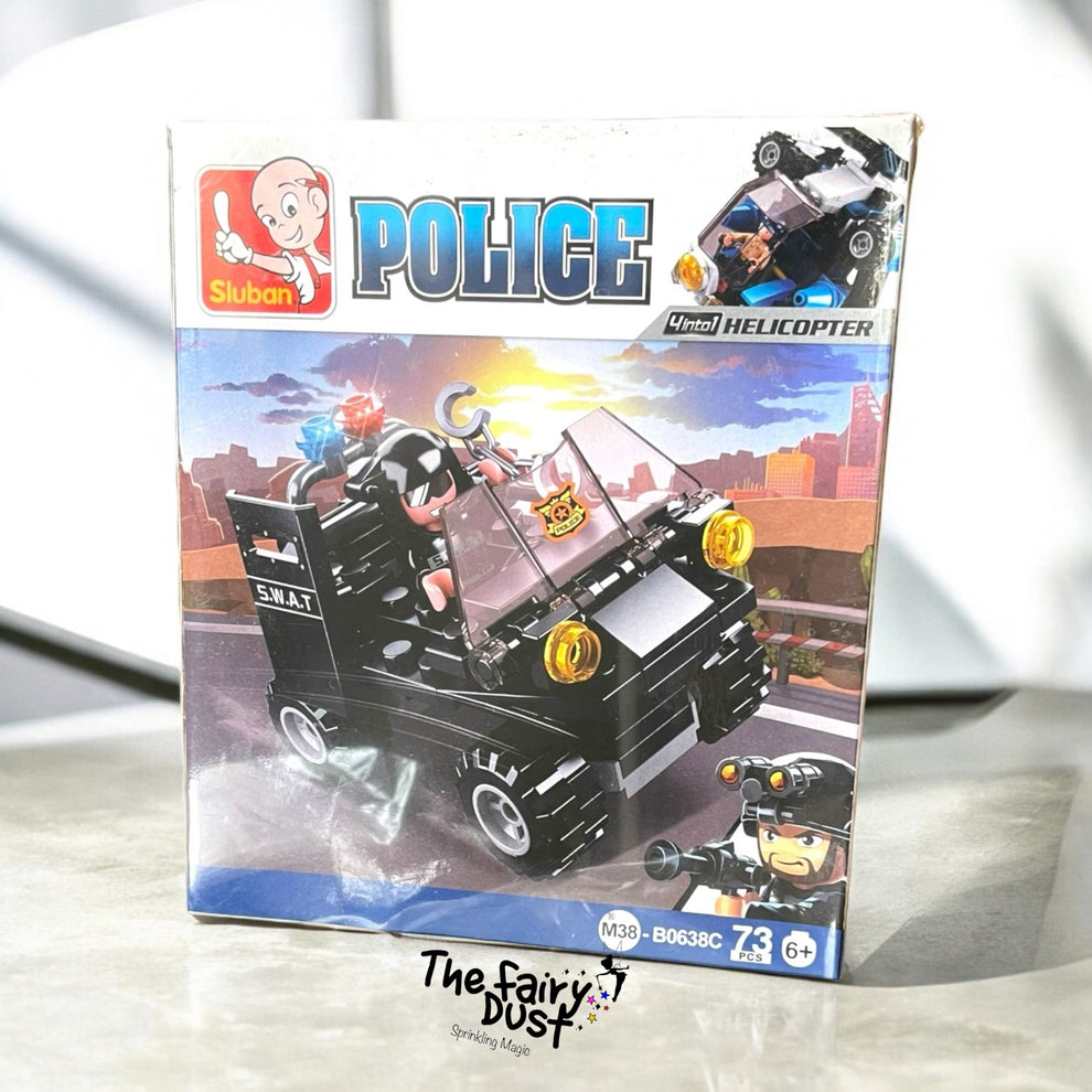 Sluban - Block Builder Police Swat Car – The Fairy Dust