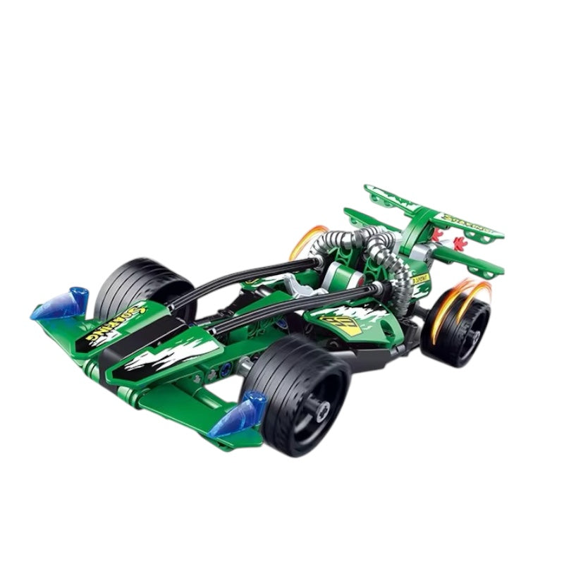 MecFactor Pull Back Racing Car Building Set – 203 Pcs – The Fairy Dust